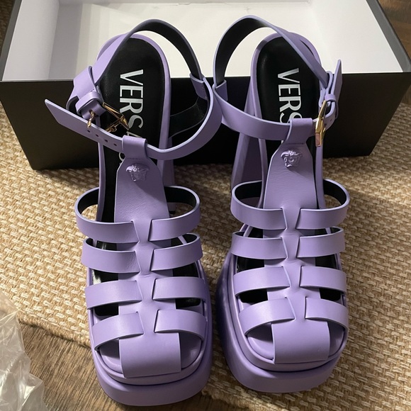 Versace | Shoes | Auth Nib Versace La Medusa Platform Sandals | Poshmark